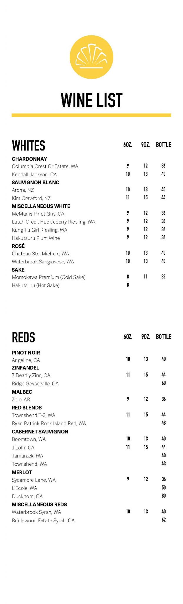 Mustard Seed – Food & Drink Menus - Mustard Seed