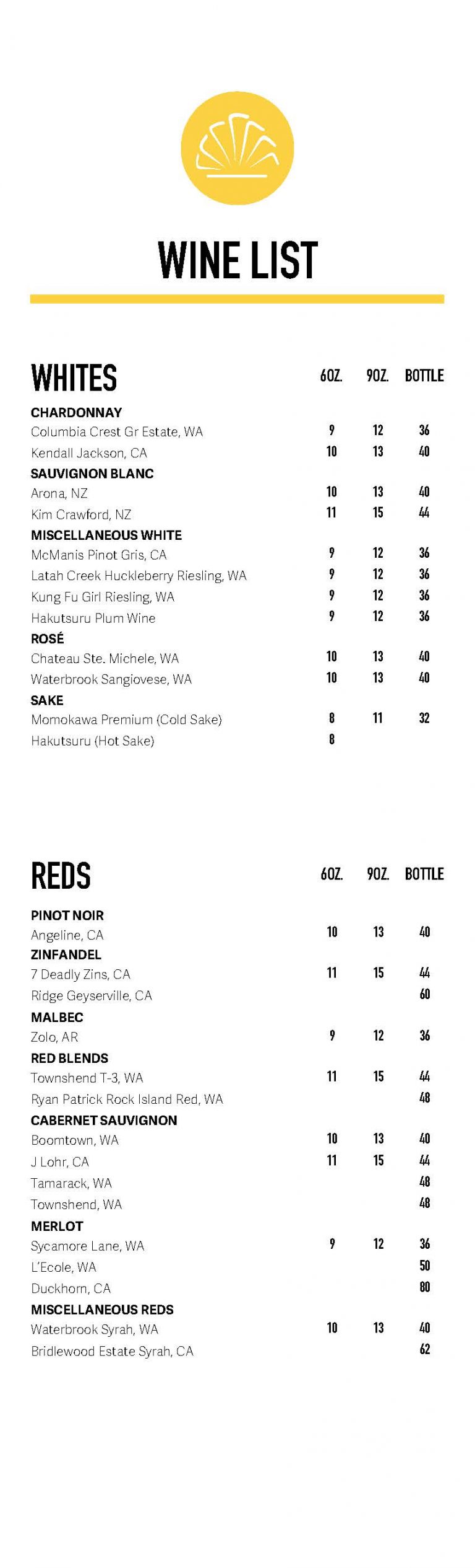 Mustard Seed – Food & Drink Menus - Mustard Seed