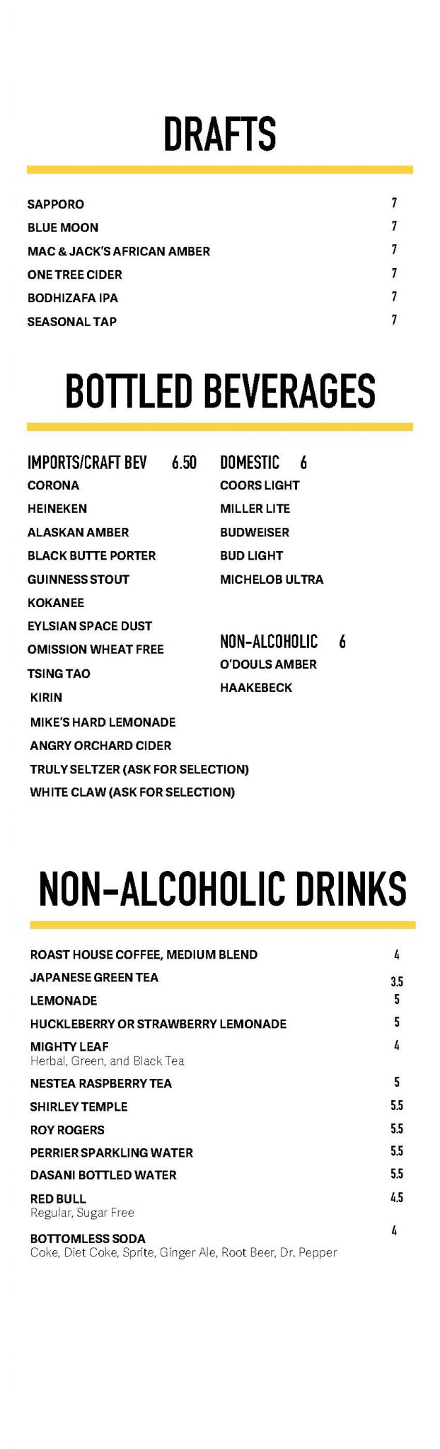 Mustard Seed – Food & Drink Menus - Mustard Seed